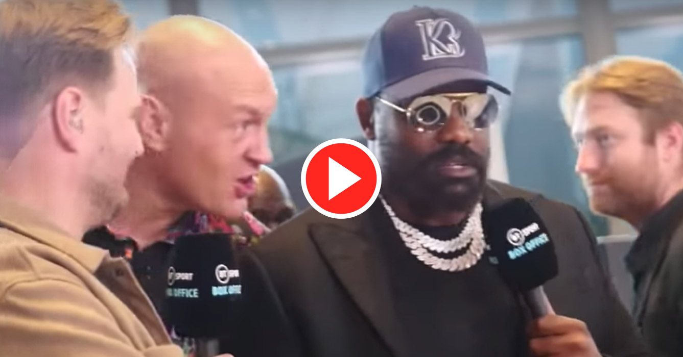 Tyson Fury Gatecrashes Chisora Interview To Hurl Insult