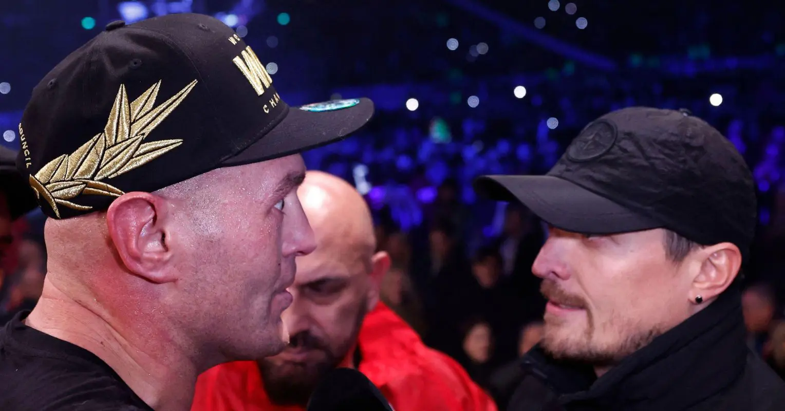 Usyk Says Fury Face Off Was Planned And Tyson Got His 'Buttocks Burned'