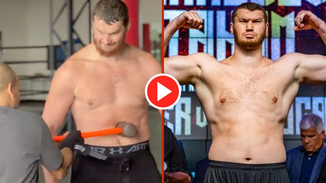 Unbeaten Heavyweight With 95% KO Record Takes Body Shots With Sledgehammer